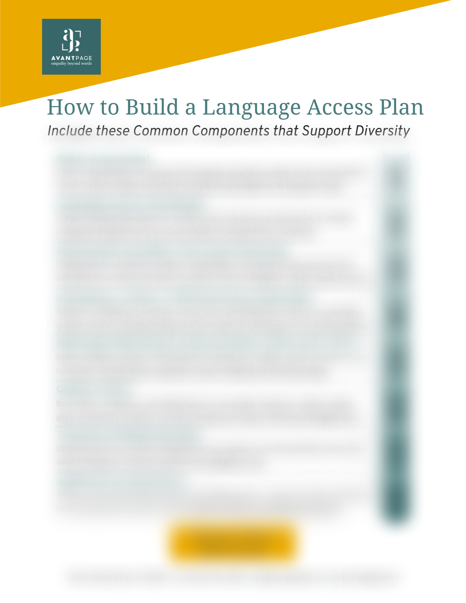 How to Build a Language Access Plan